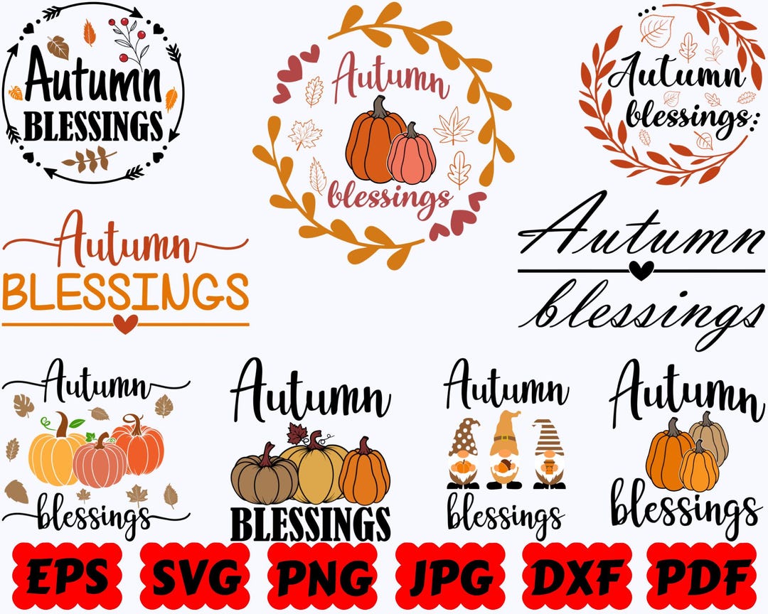 Autumn Blessings SVG | Fall SVG | Autumn SVG | Cut Files for Cricut ...