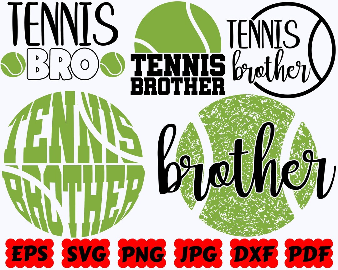 Tennis Brother SVG | Tennis SVG | Sport SVG | Cut Files for Cricut ...