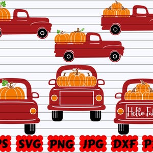 Fall Truck SVG | Autumn Truck SVG | Vintage Truck SVG | Truck With ...