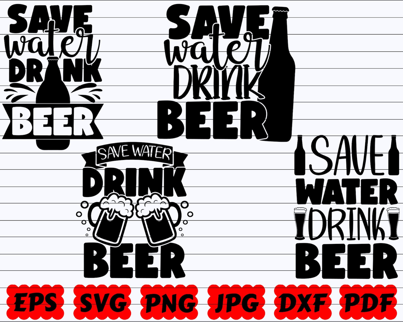 Save Water Drink Beer SVG Save Water SVG Drink Beer SVG - Etsy