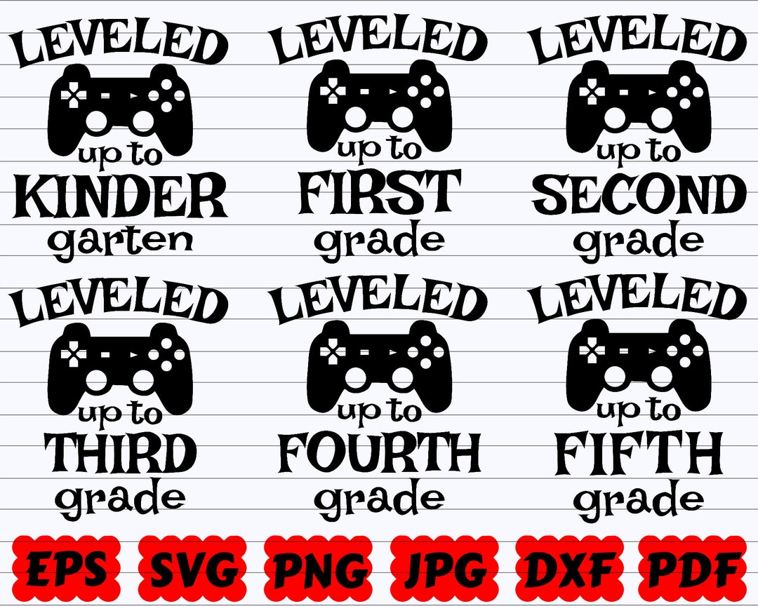 Leveled up to Grade SVG | School SVG | School SVG Bundle | Teacher Svg ...
