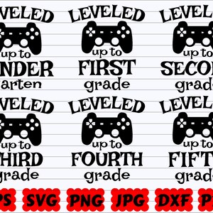Leveled up to Grade SVG | School SVG | School SVG Bundle | Teacher Svg ...