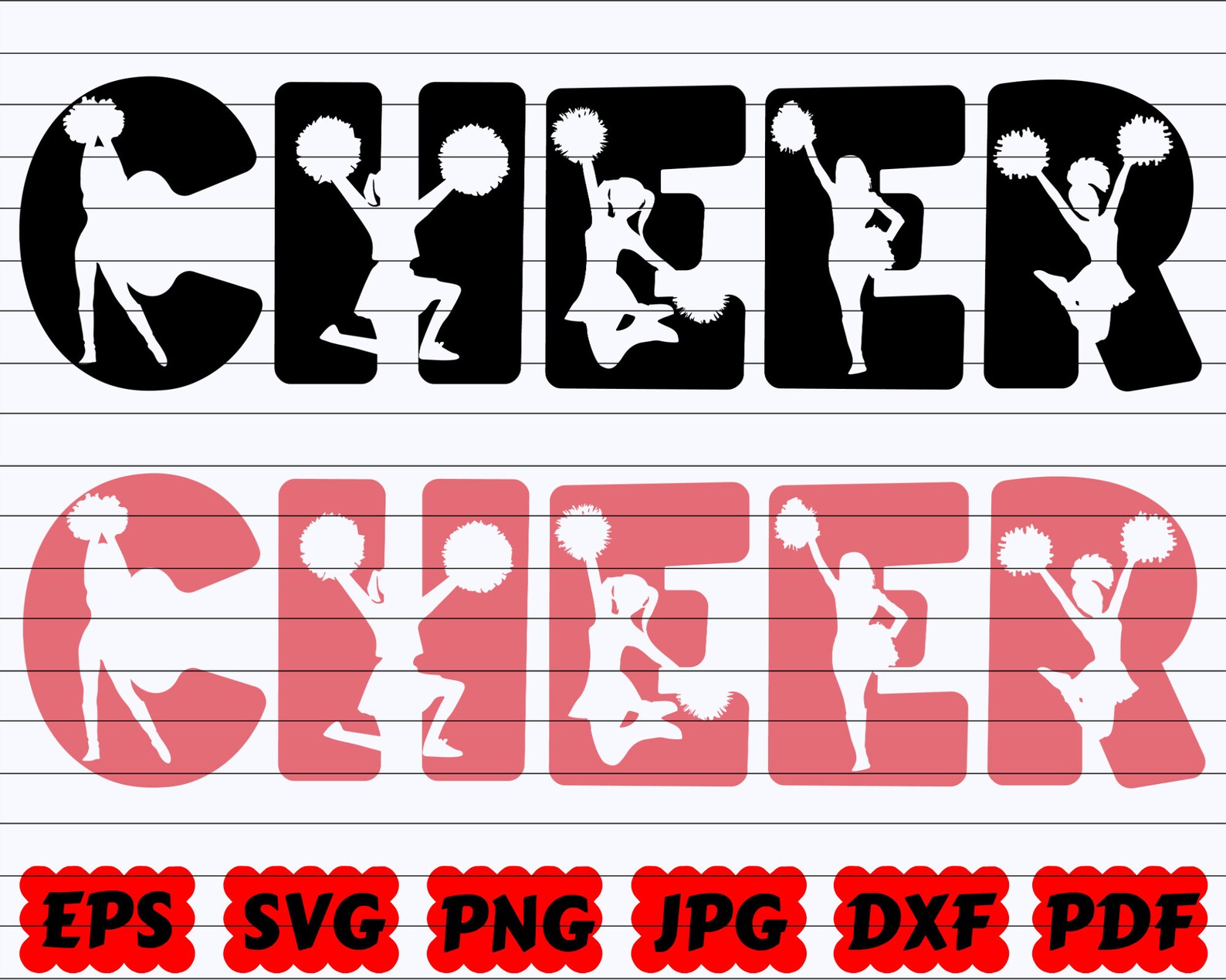 Cheer Design SVG Sport Design SVG Cheer Cut File Cheer - Etsy