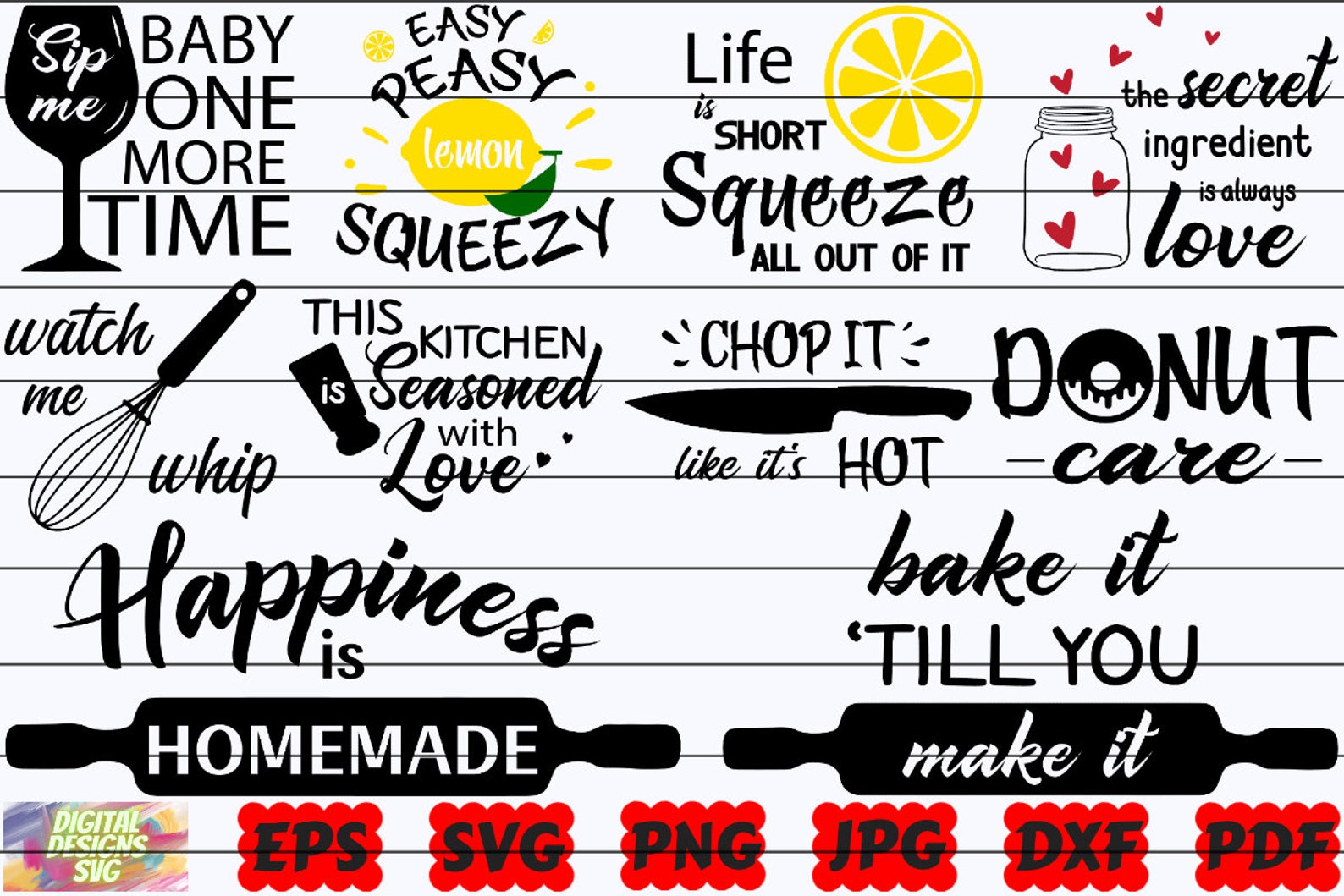 Kitchen SVG Kitchen SVG Bundle Cooking SVG Kitchen Quote - Etsy