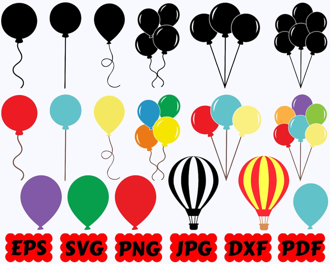 Birthday Balloons SVG | Balloon SVG | Birthday SVG | Happy Birthday Svg ...