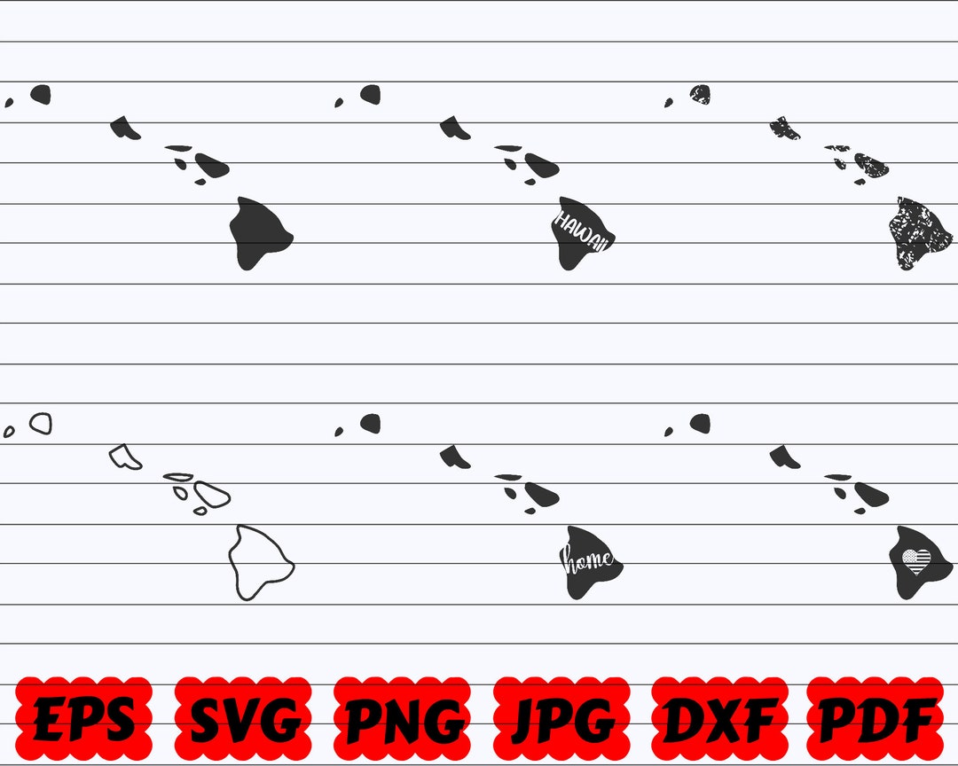 Hawaii State SVG | Hawaii SVG | Hawaii Svg File | Hawaii Cut File ...