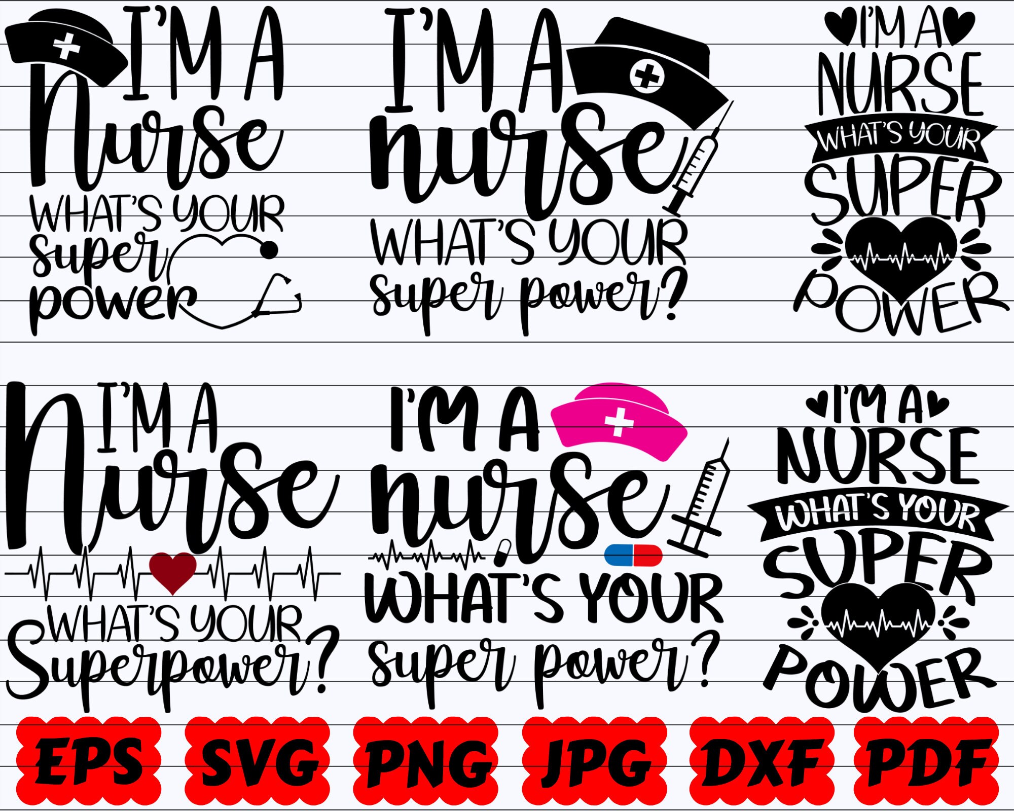I'm A Nurse What's Your Super Power SVG Nurse - Etsy