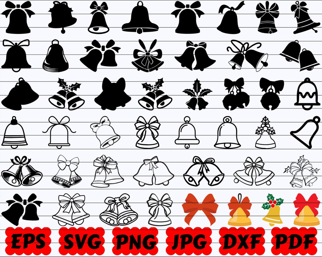 Christmas Bells SVG | Jingle Bells SVG | Christmas Decorations SVG ...