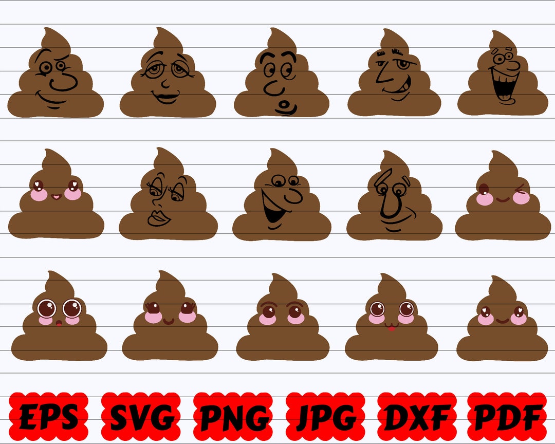 Poop SVG | Poop Emoji SVG | Poop Clipart | Poop SVG Bundle | Poop Cut ...