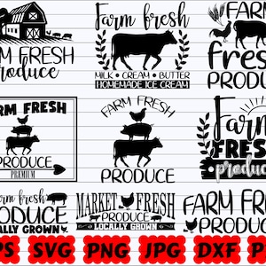 Farm Fresh Produce SVG | Farm Fresh SVG | Fresh Produce SVG | Produce ...