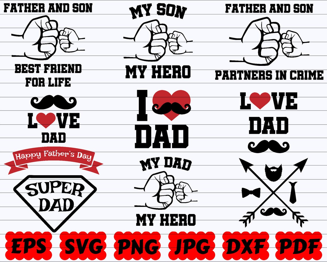 Father SVG Dad SVG Father's Day SVG Father Bundle Svg | Etsy