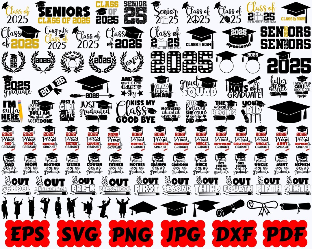 Paquete SVG de graduación / SVG de graduación 202 / SVG de graduación ...