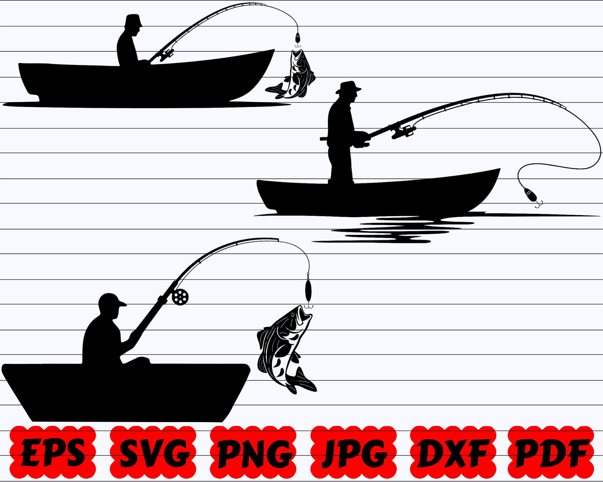 Fishing Boat SVG Boat Fishing SVG Fisherman SVG Bass - Etsy Australia