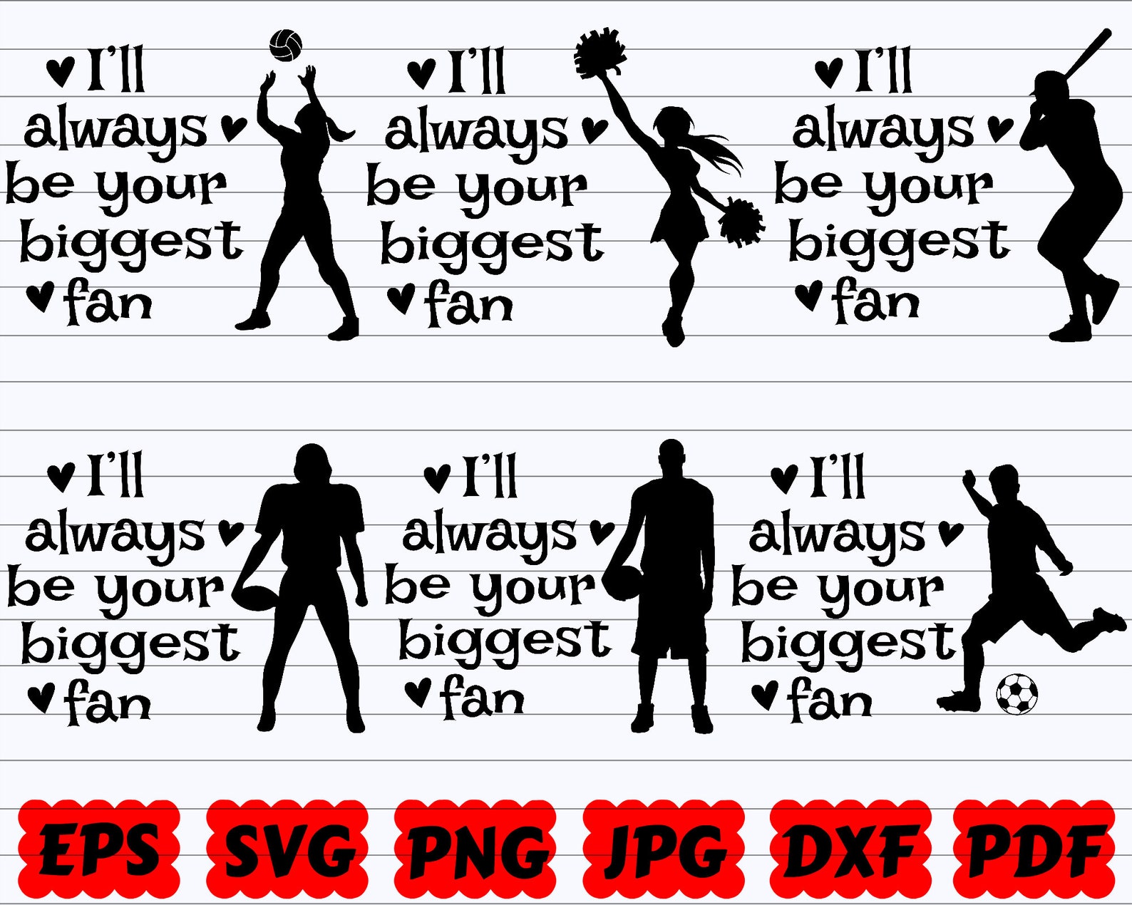I'll Always Be Your Biggest Fan SVG Biggest Fan SVG | Etsy