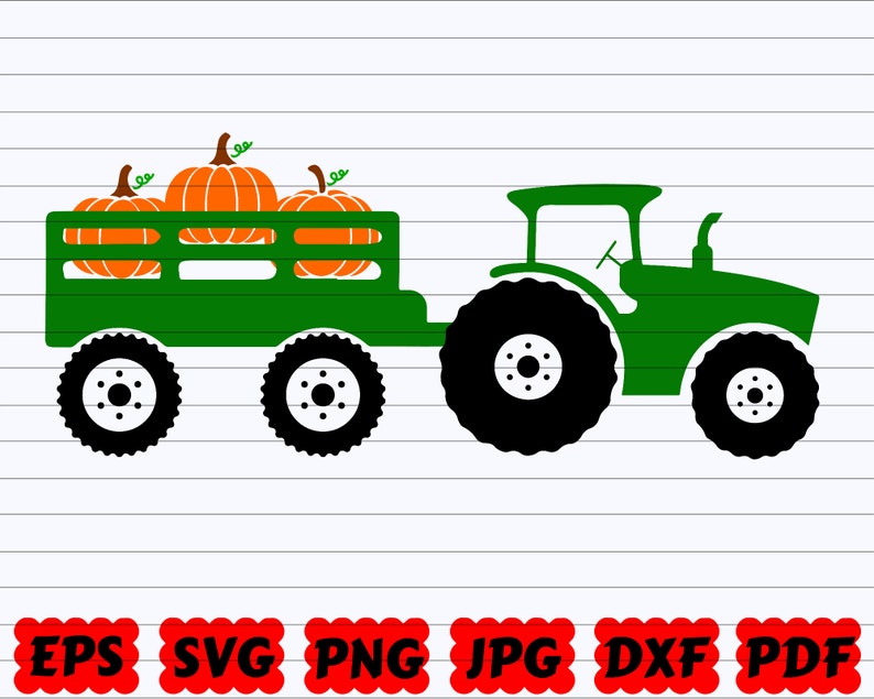 Fall Tractor SVG Fall SVG Tractor SVG Pumpkin Svg - Etsy
