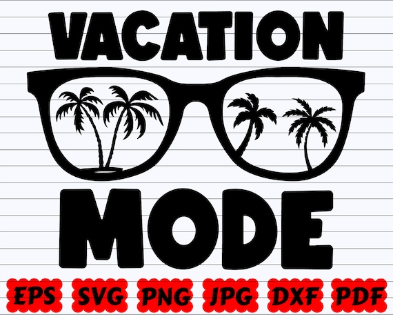 Modo de vacaciones SVG / Vacaciones SVG / Modo SVG / Archivo | Etsy España