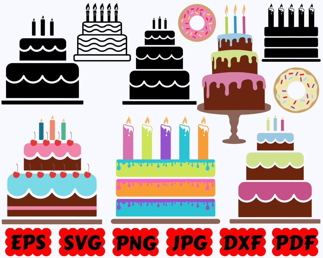 Birthday Cake SVG | Cake SVG | Birthday SVG | Happy Birthday Svg | Cut ...