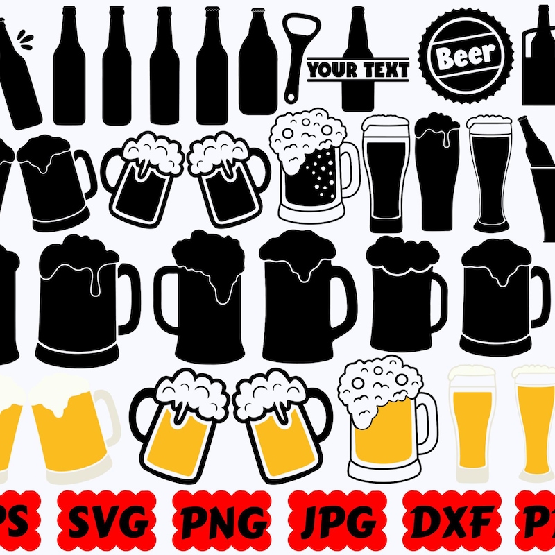 Beer Bottle Svg - Etsy