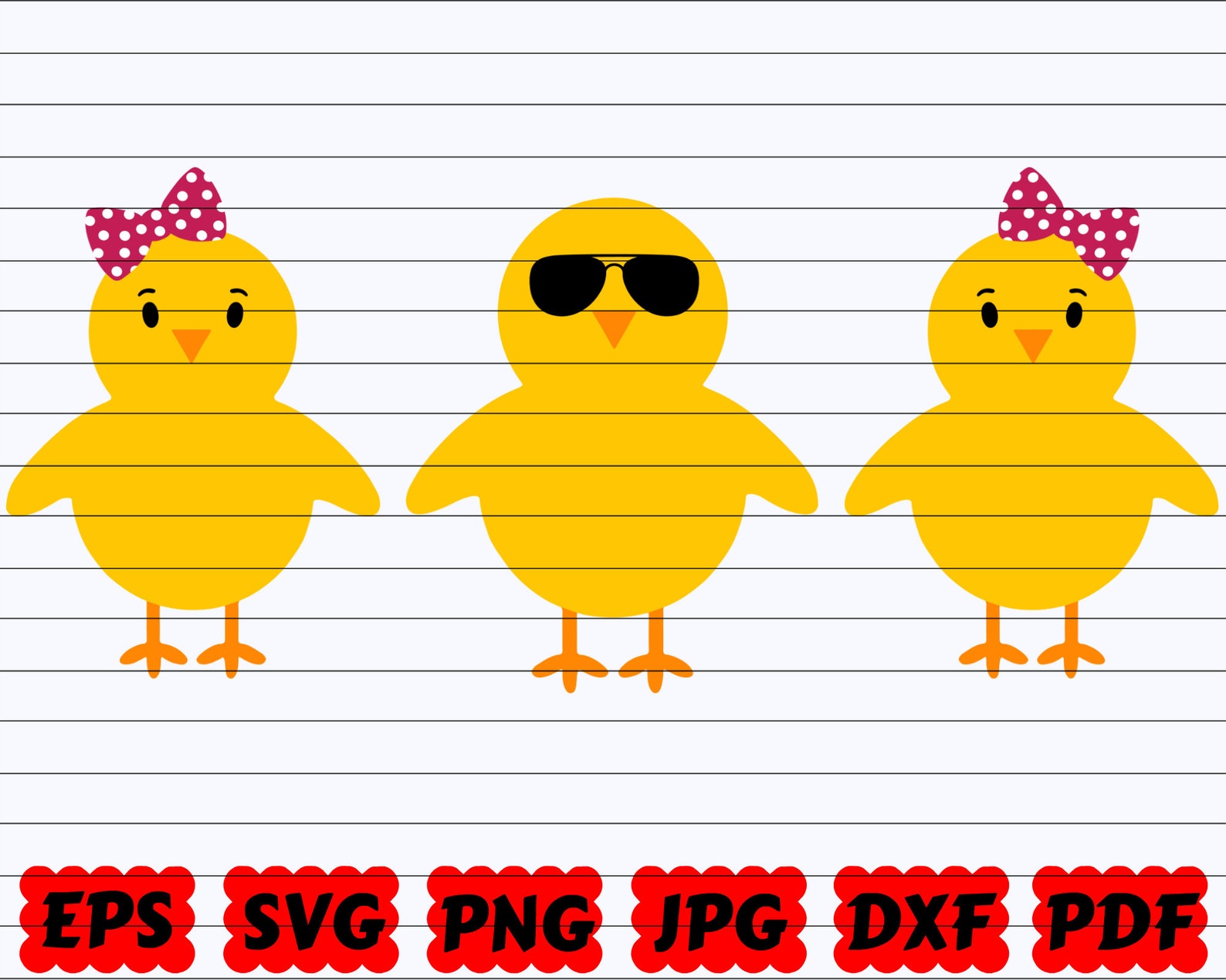 Easter Chicks SVG Cute Easter Chick SVG Chick SVG Cute | Etsy