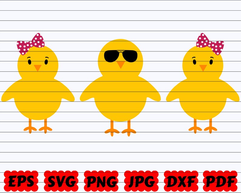 Easter Chicks SVG Cute Easter Chick SVG Chick SVG Cute | Etsy