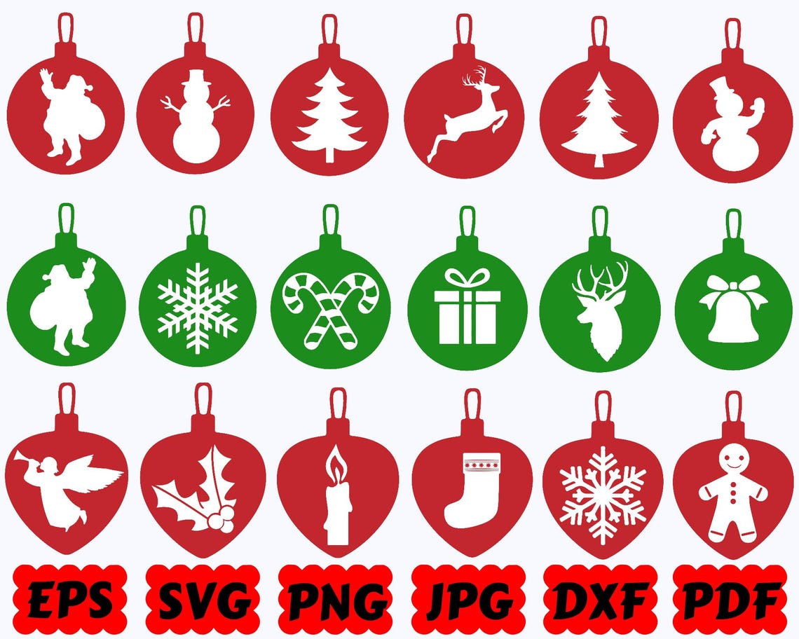 Christmas Baubles SVG | Baubles SVG | Christmas SVG | Holiday | Cut ...