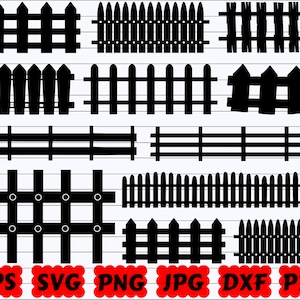 Fence Farmhouse SVG | Fence SVG | Garden Fence SVG | Farm Fence Svg ...