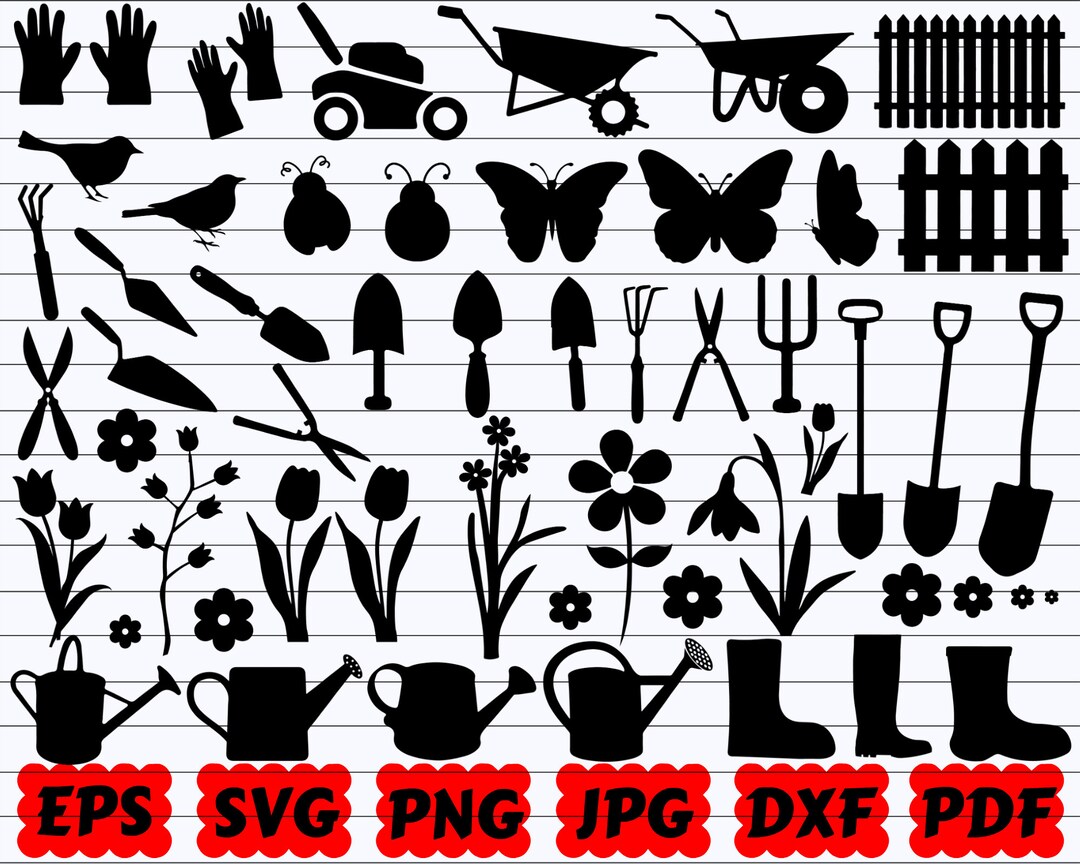 Garden Tools SVG Bundle | Gardening Tools SVG | Tools SVG | Gardening ...