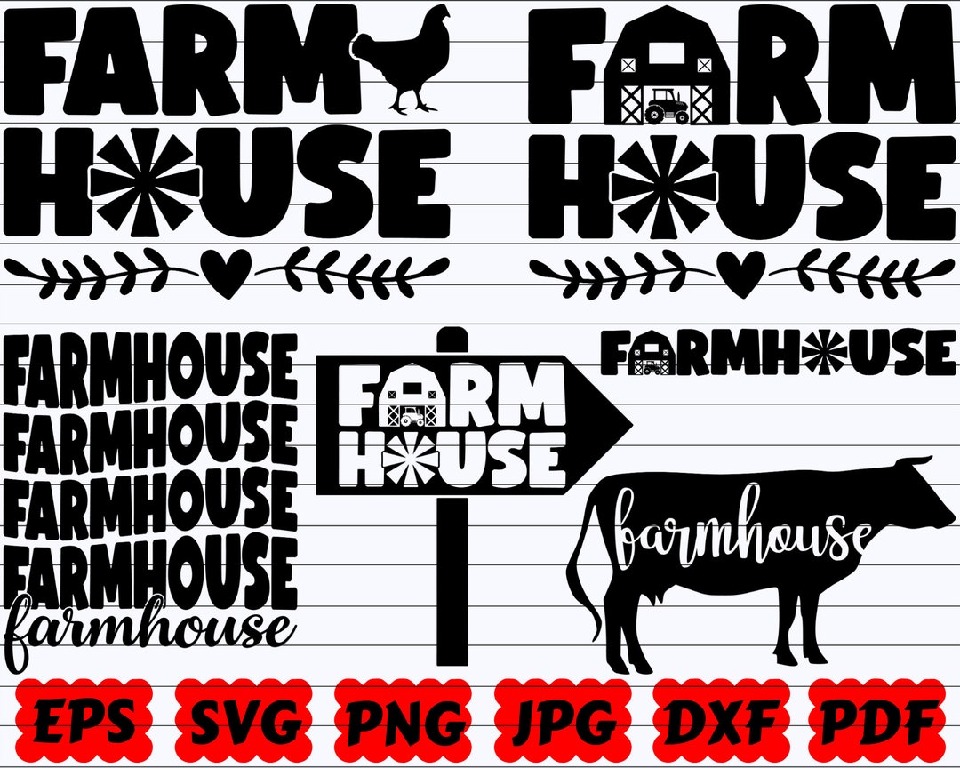 Farmhouse SVG | Farm Life SVG | Farming SVG | Farm Svg | Farm Sign Svg ...