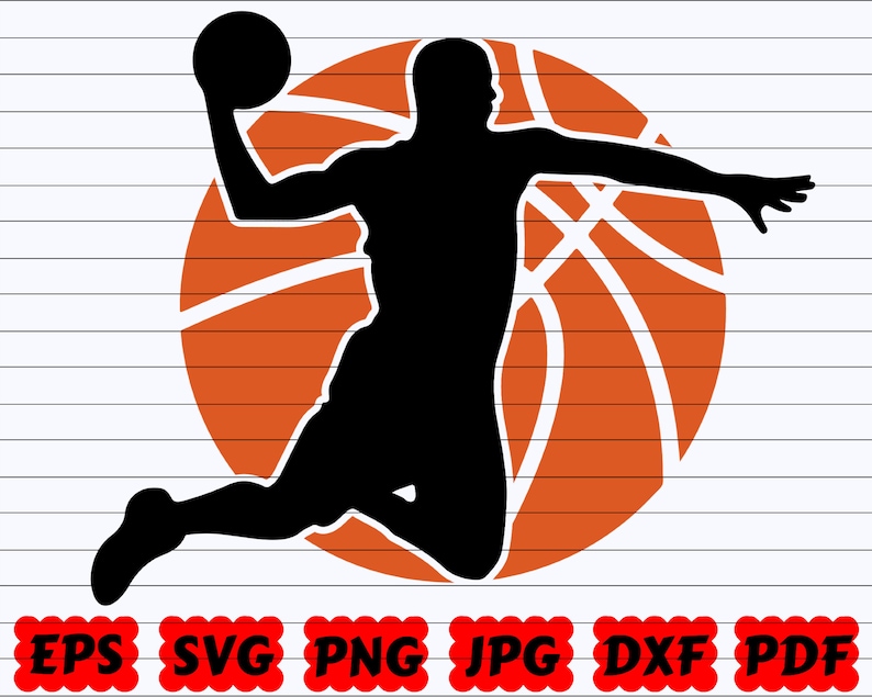 Basketball Player SVG Player SVG Basketball Ball SVG | Etsy