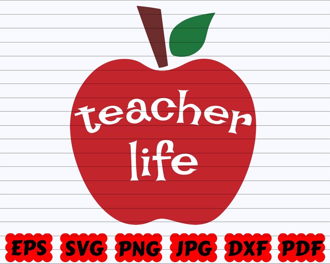 Teacher Life SVG Teacher SVG School SVG Back to School - Etsy