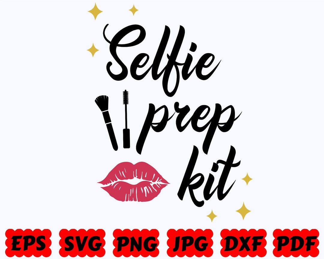 Selfie Prep Kit SVG | Makeup SVG | Mascara SVG | Cut Files for Cricut ...