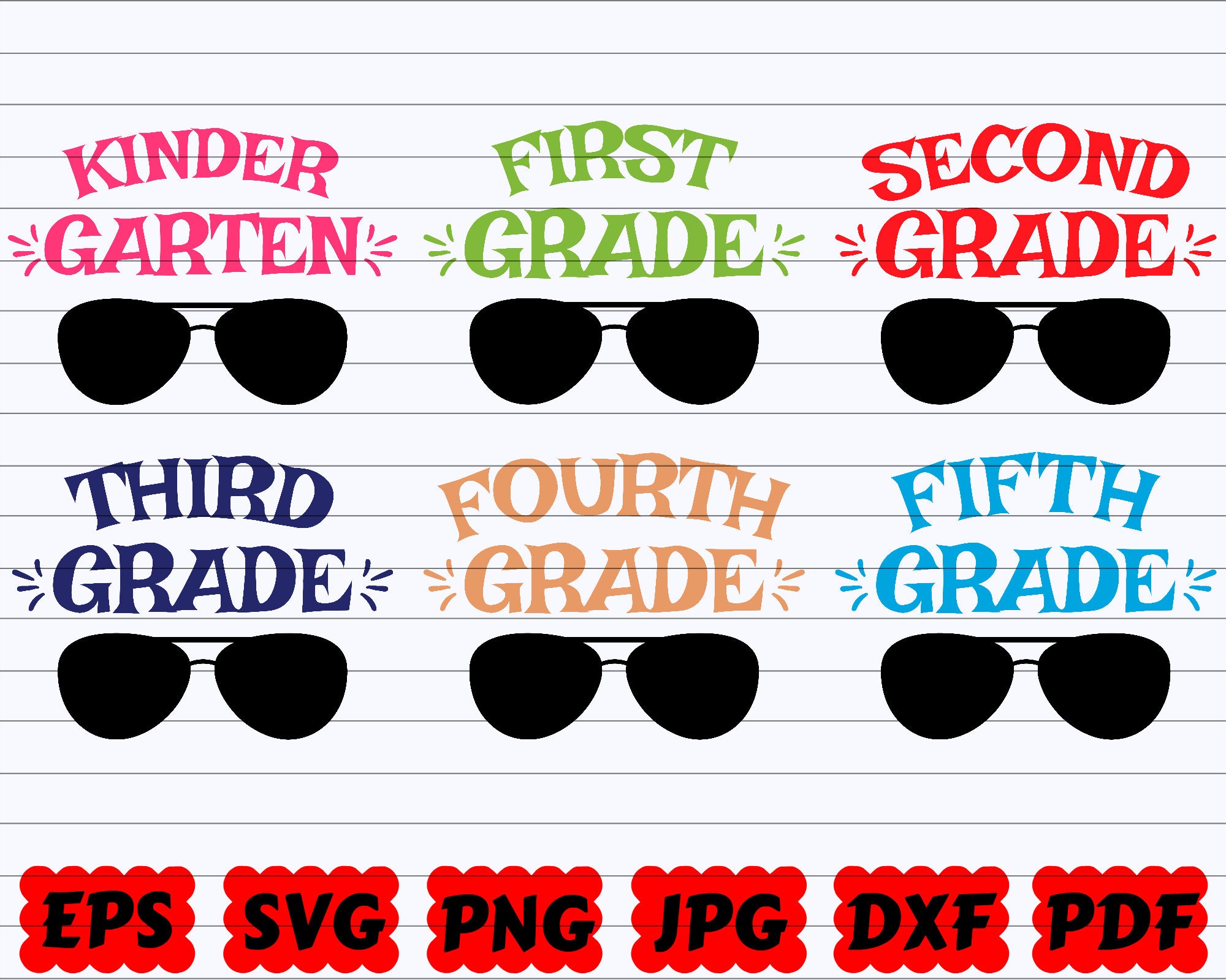 School Grade SVG Grade SVG Kindergarten SVG First Grade - Etsy