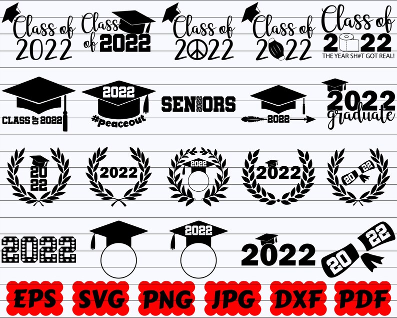Graduation 2022 SVG Graduate 2022 SVG Class of 2022 SVG - Etsy