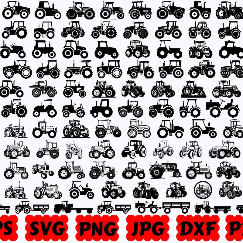 Tractor Svg - Etsy
