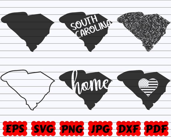 South Carolina State SVG South Carolina SVG South Carolina | Etsy