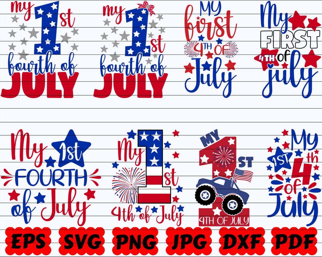 My First 4th of July SVG | 1st 4th of July SVG | My First Fourth of ...