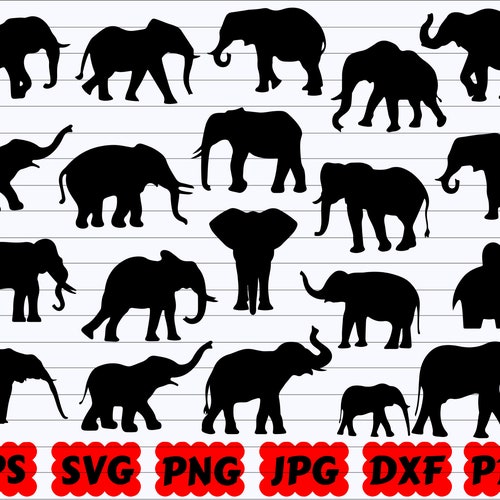 Elephant SVG Elephant SVG Bundle Elephant Cut File | Etsy