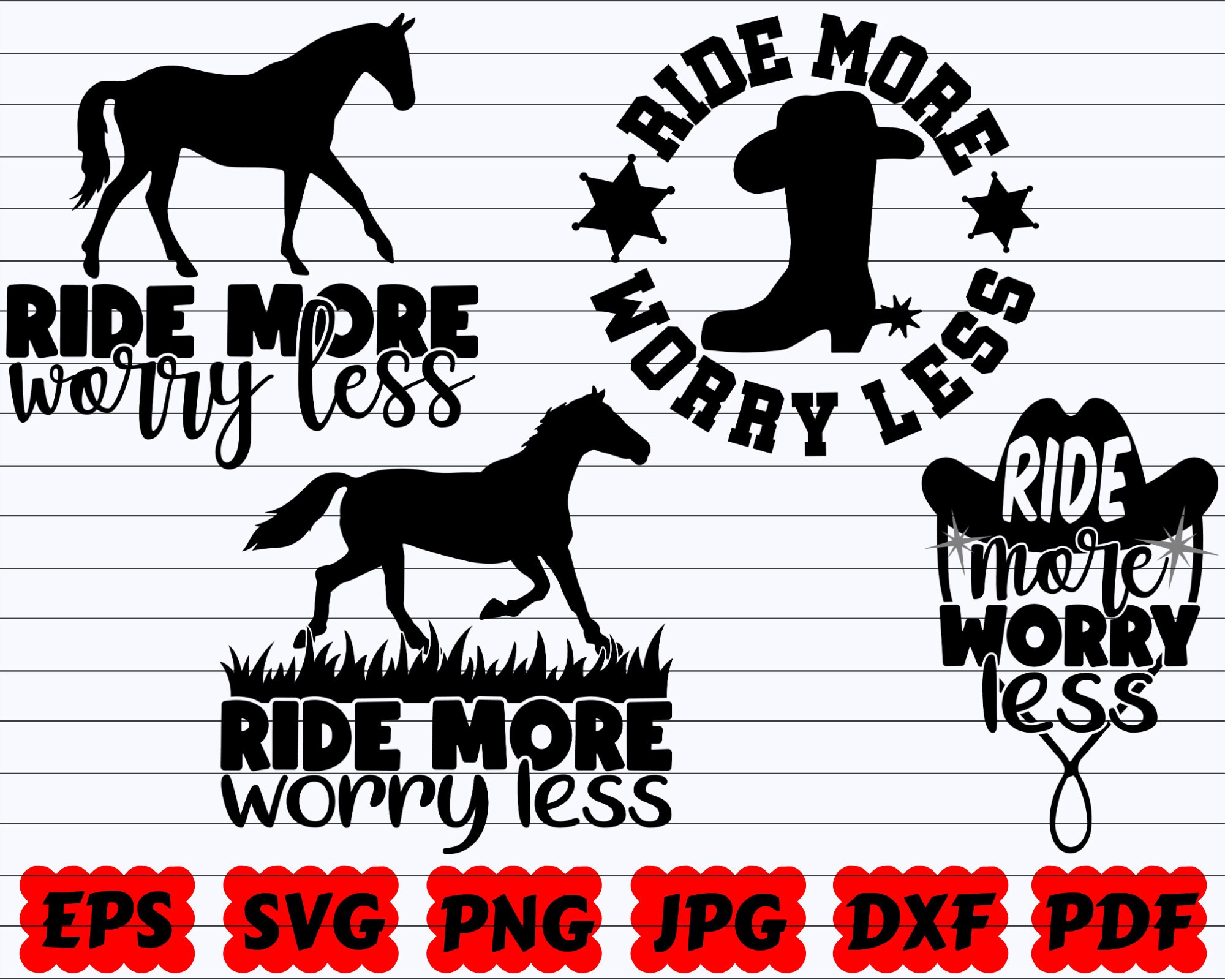 Ride More Worry Less SVG Ride More SVG Worry Less SVG | Etsy