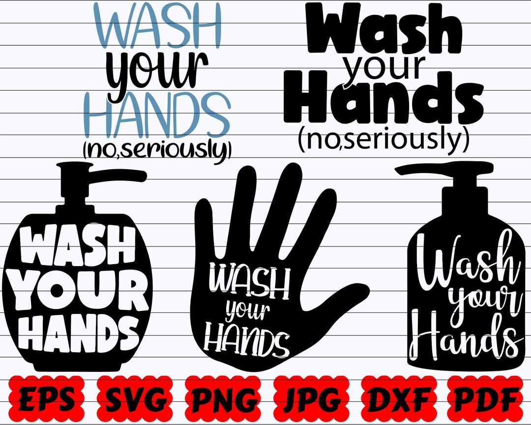 Wash Your Hands SVG | Wash Hands SVG | Wash SVG | Hands Svg | Bathroom ...