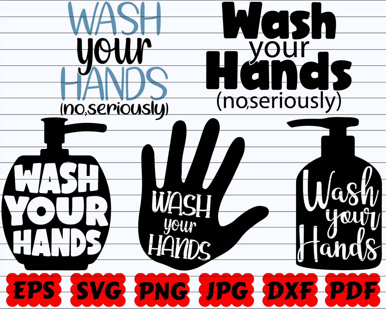 Wash Your Hands SVG Wash Hands SVG Wash SVG Hands Svg - Etsy