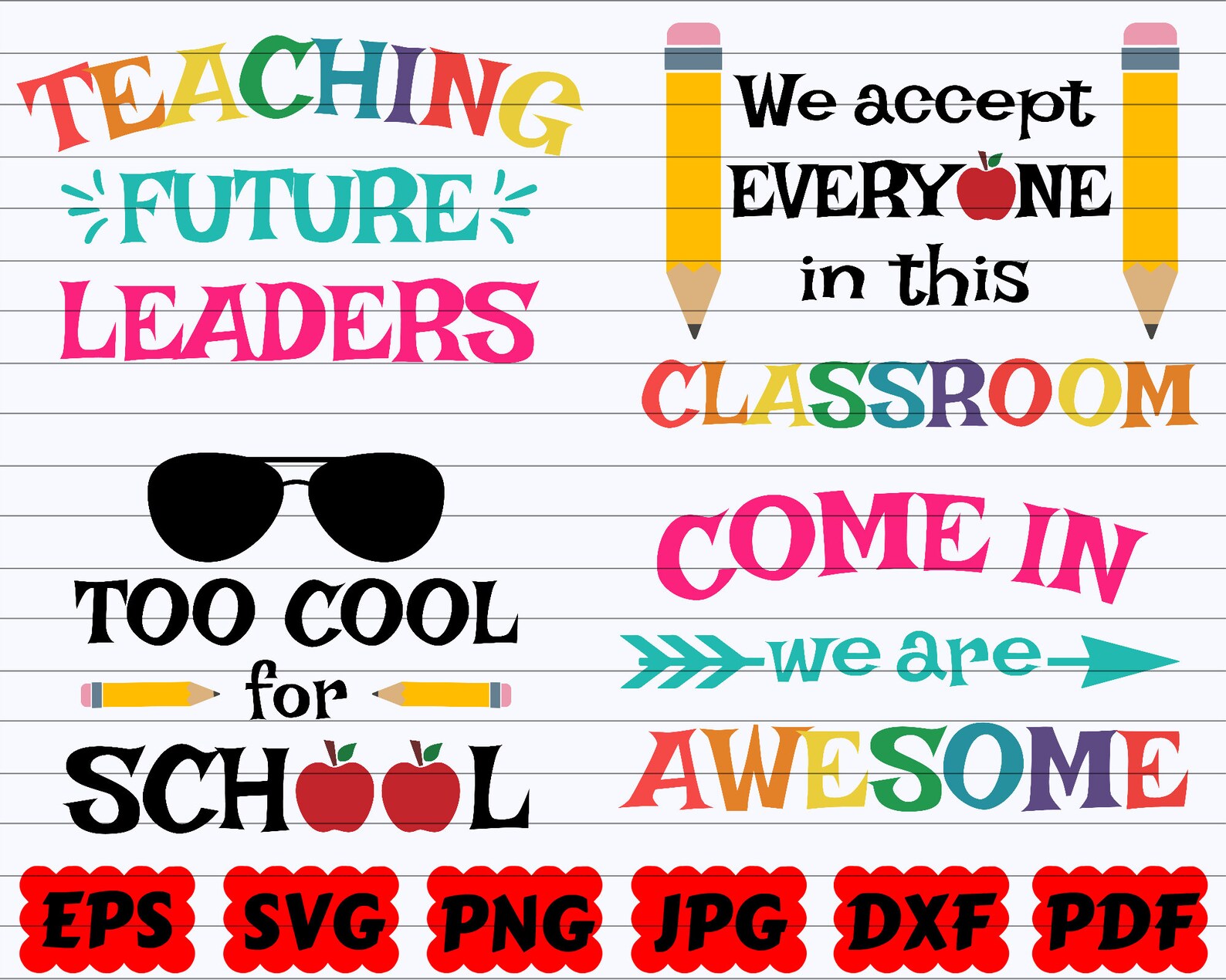 School SVG Bundle School SVG School Quote SVG School - Etsy