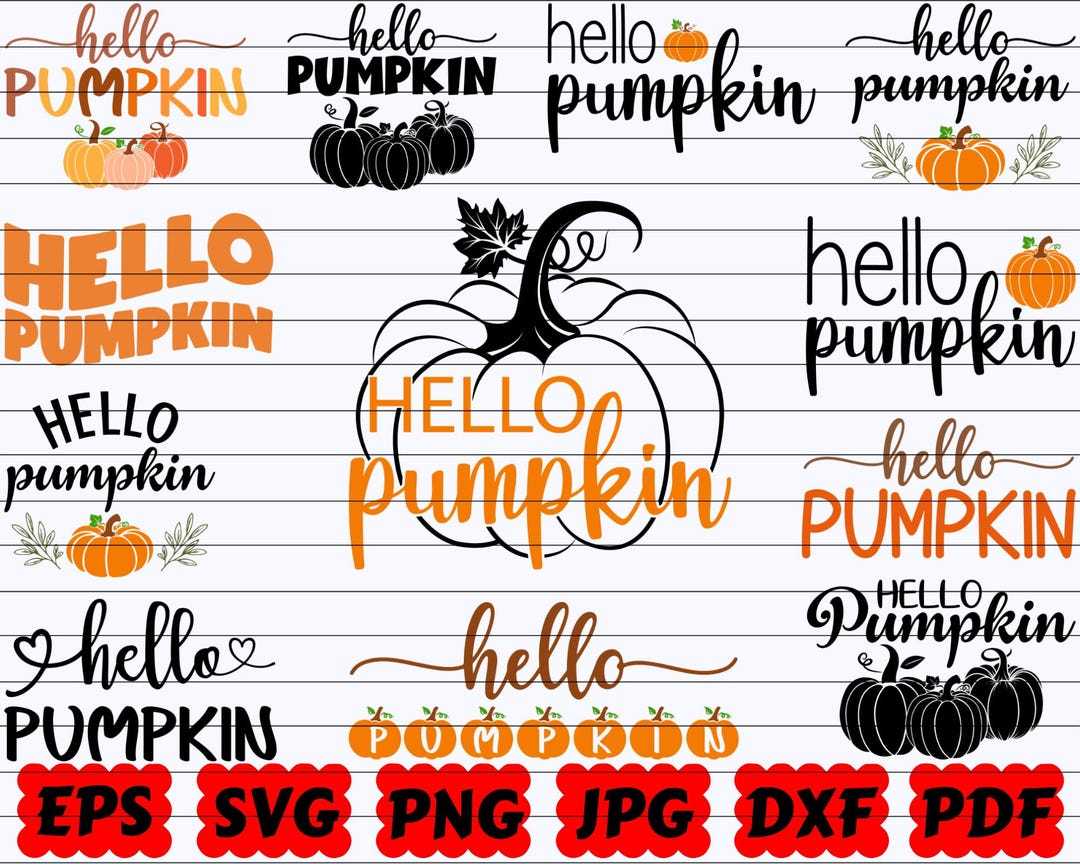Hello Pumpkin SVG | Pumpkin SVG | Fall SVG | Autumn Svg | Thanksgiving ...