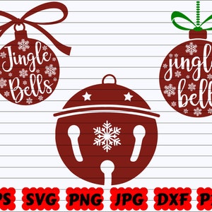 Jingle Bells SVG | Christmas Bells SVG | Holiday Bells SVG | Bells Svg ...