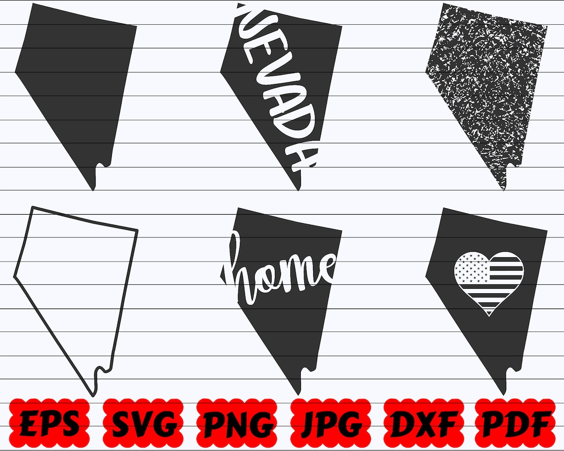 Nevada State SVG Nevada SVG Nevada Svg File Nevada Cut - Etsy