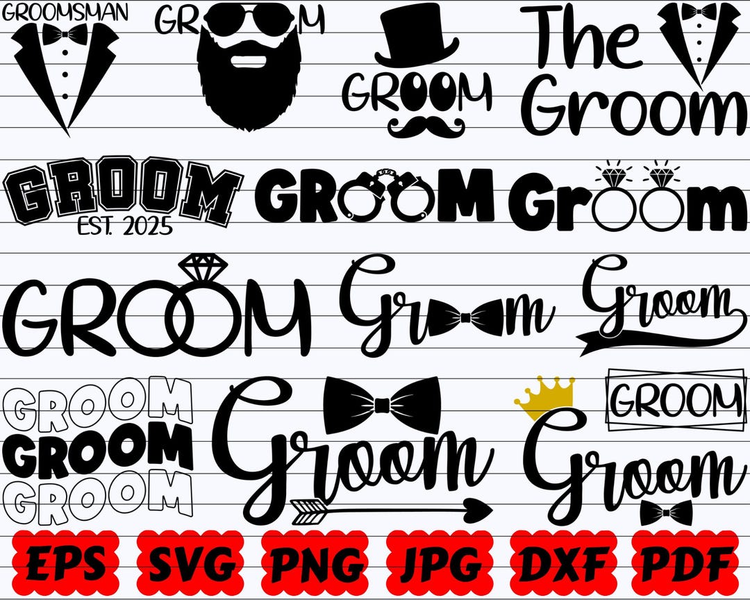 Groom SVG | Wedding SVG | Mr and Mrs SVG | Hubby Svg | Groomsman Svg ...
