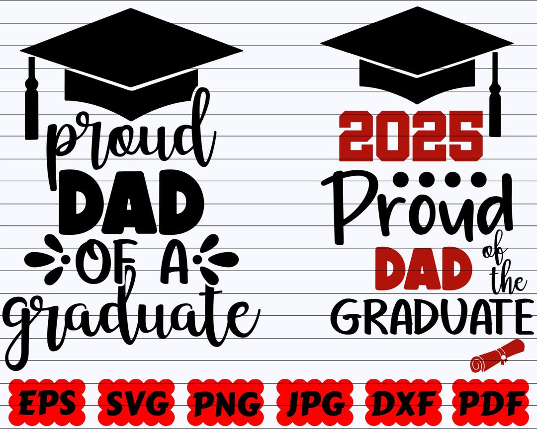 Proud Dad of a Graduate SVG | Proud Dad SVG | Dad SVG | Proud Dad of a ...