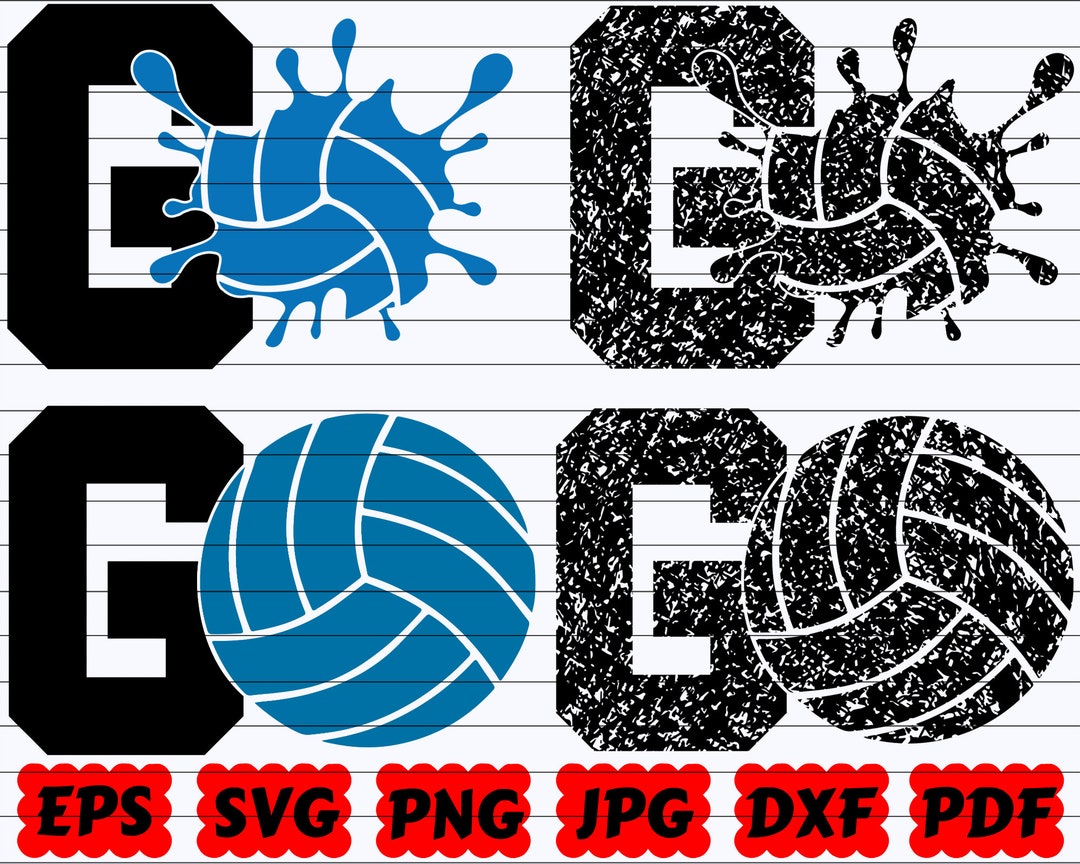 Go Volleyball SVG | Go SVG | Go Volleyball SVG | Splash Volleyball Svg ...