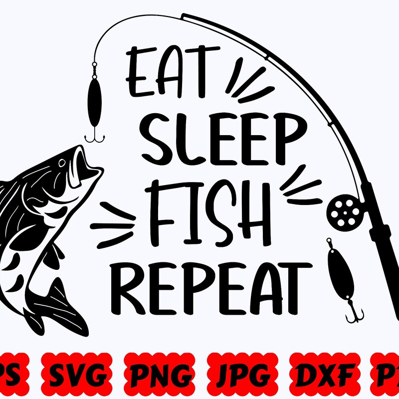 Eat Sleep Fish - Etsy