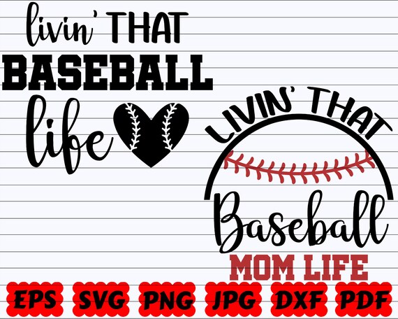 Livin That Baseball Life Svg Livin That Svg Etsy
