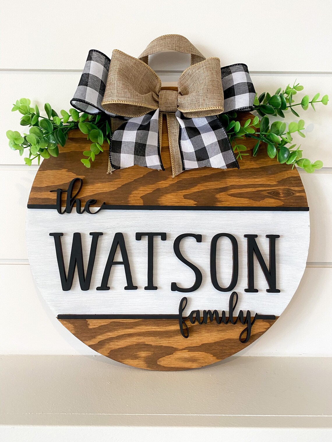Custom Welcome Door Sign Front Door Decor Family Name Sign - Etsy